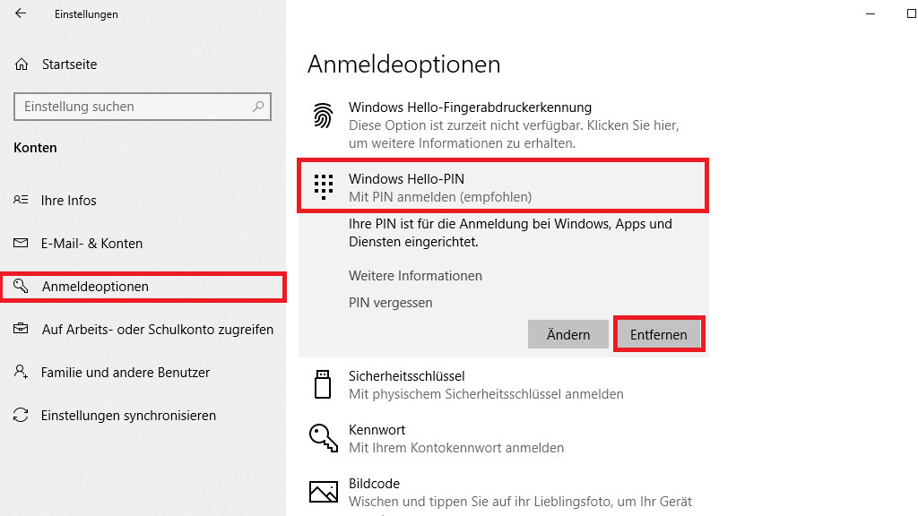 Ändern Sie Ihre Windows 10-PIN in jedem Zustand - Rene.E Laboratory